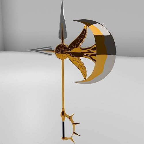Escanor Divine Axe Rhitta High Poly 3d model