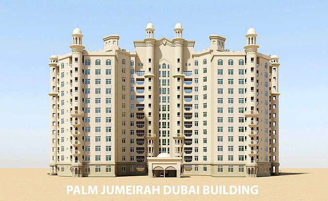 The Palm Jumeirah Building Dubai 3d model