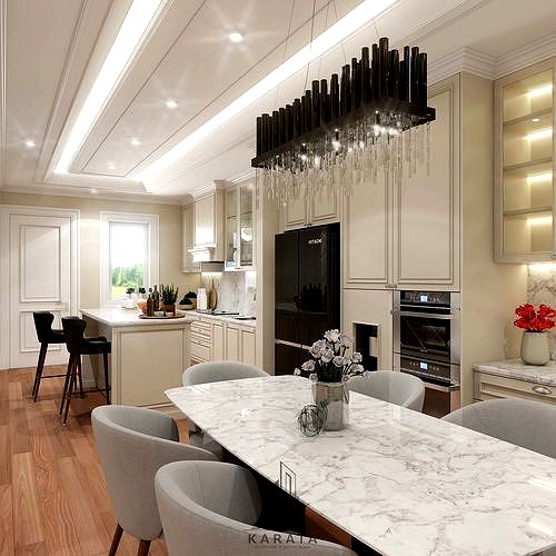 Design Kitchen Set Classic 3d model