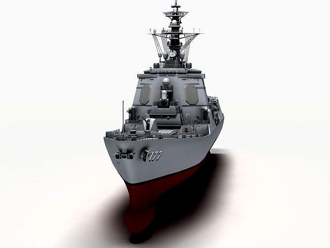 Atago class destroyer 3d model