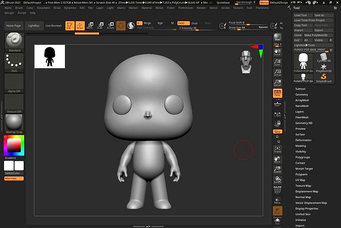 Funko Base Low Poly 3d model