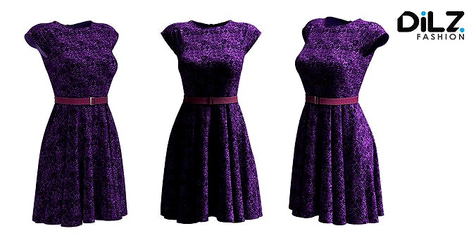 3D Cocktail dress Frock design lace frock design model