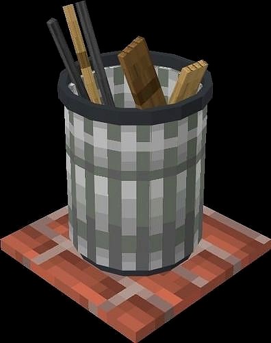 Minecraft - Rubbish bin 3D model