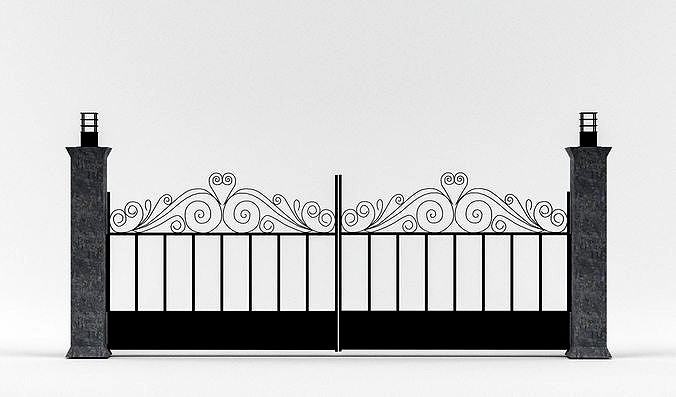 Entrance gate 3D model