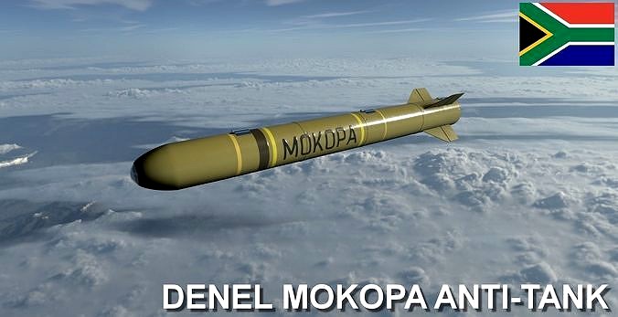 Mokopa Anti Tank Missile 3d model
