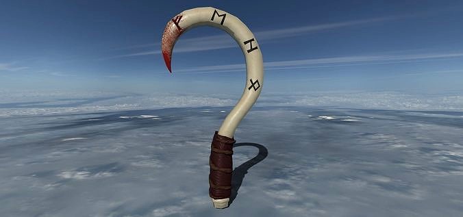 hook PBR-low-poly game ready 3d model