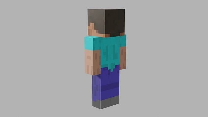Minecraft Steve 3d model