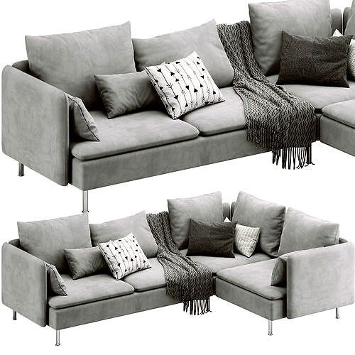 Sofa Ikea Soderhamn 3d model