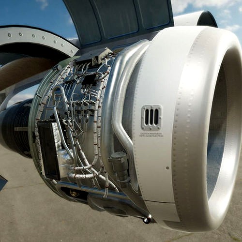 turbine engine A320 Neo 3d model