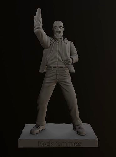 -The Walking Dead - Rick Grames | 3D model