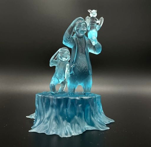 Splash Mountain Statue with Brer Fox Brer Bear and Brer Rabbit | 3D model