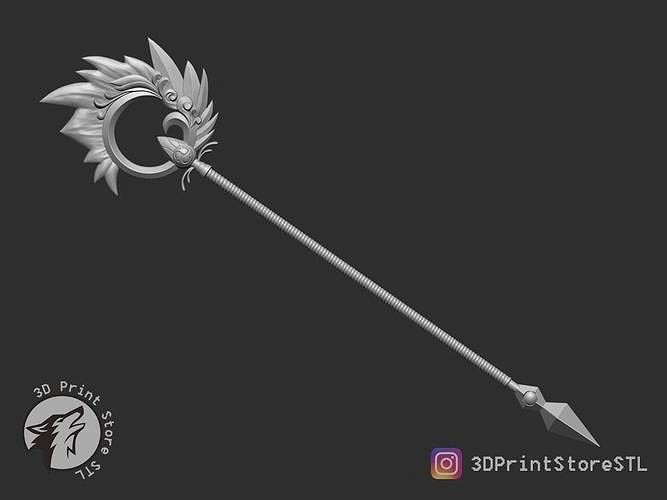 Nami Staff From League of Legends - Fan Art | 3D model