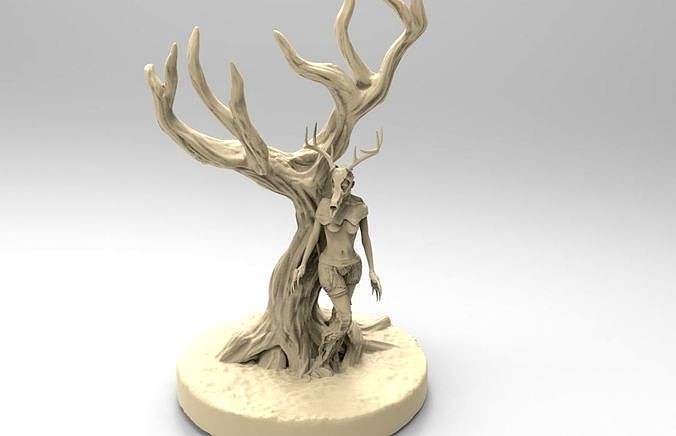 Wendigo Woodland Spirit inspired by The Witcher 3 Sprite Female | 3D model
