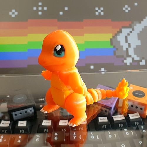Charmander - Flexi Articulated Pokemon - print-in-place | 3D model
