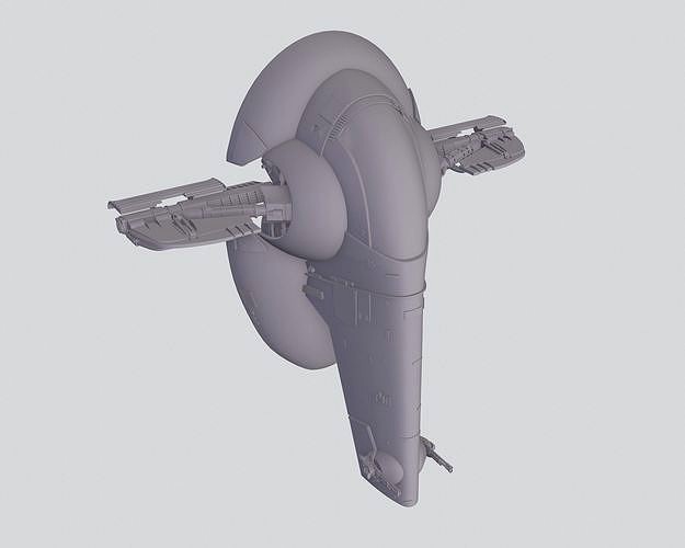 The Slave 1 3d print model Star Wars ship Jango and Boba Fett | 3D