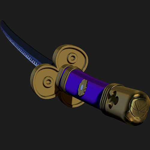 Enma roronoa zoro s sword | 3D model