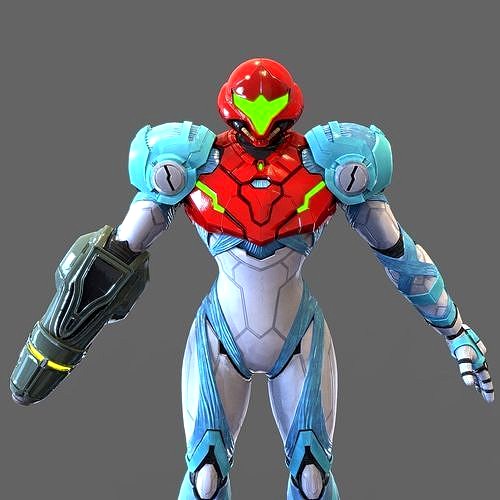 Samus Aran Metroid Dread Accurate Wearable Armor with Jetpack | 3D model