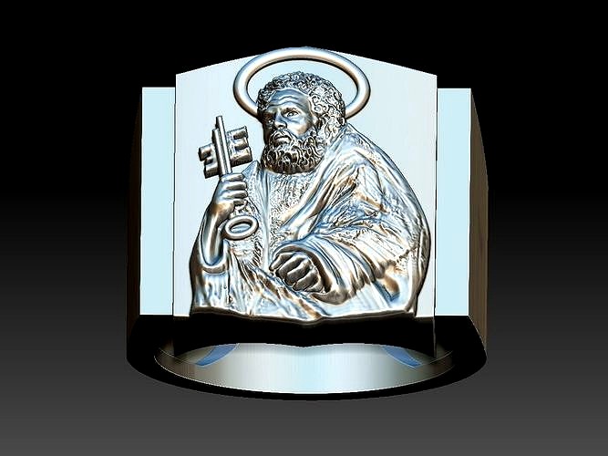 Fisherman Ring Pope Ring | 3D model