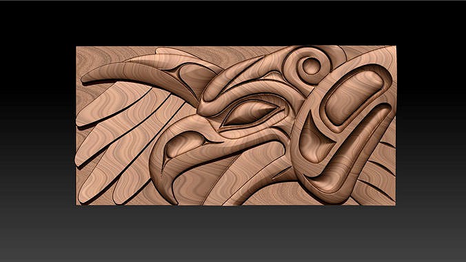 Relief carving model for CNC router | 3D