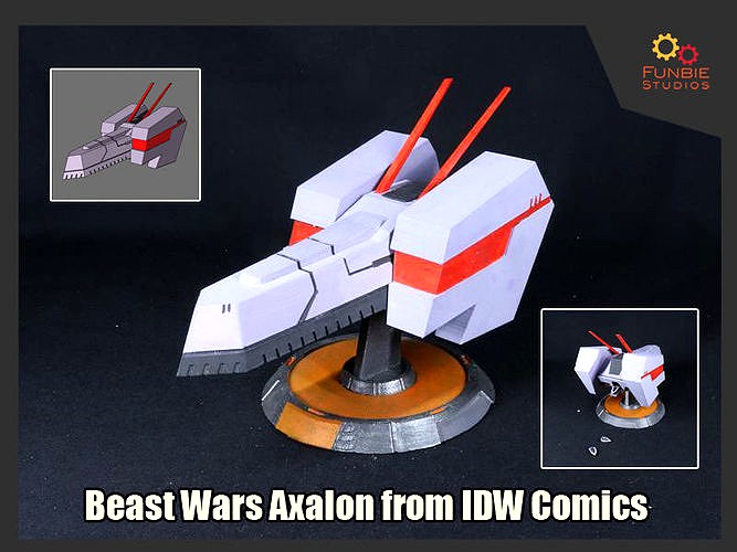 Transformers Iconic Ships Series BW Axalon from IDW Comics | 3D model