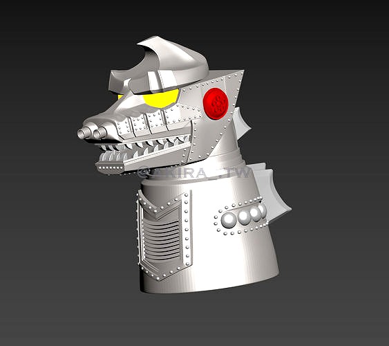 Mechagodzilla 1974 Mecha godzilla head | 3D model