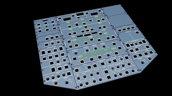 AIRBUS A320 OVERHEAD PANELS | 3D model