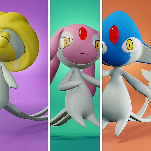 pokemon lake trio pack | 3D model