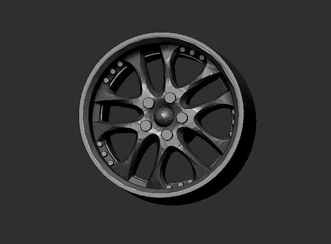 SSR Agle Minerva Wheels Rims 3D Print Ready Model | 3D