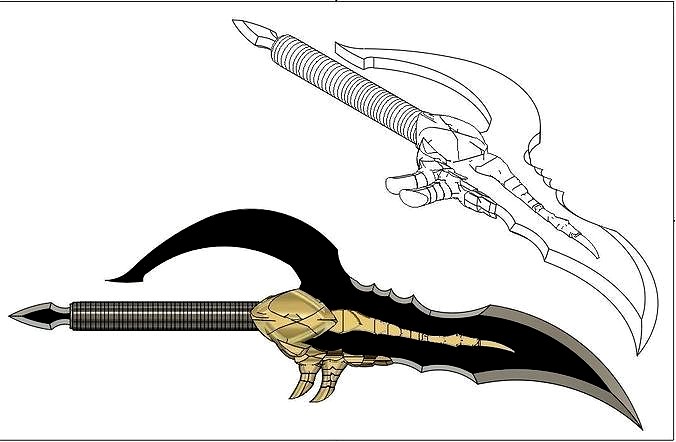 KASAKAS VENOM FANG FROM THE SOLO LEVELING MANHWA | 3D model