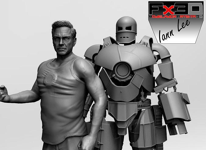 Tony Stark con Mark 1 | 3D model