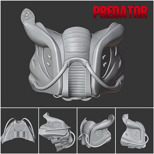 Predator - City Hunter Rebreather mask | 3D model