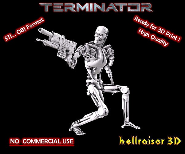 Terminator T-800 Endoskeleton Pose 5 | 3D model