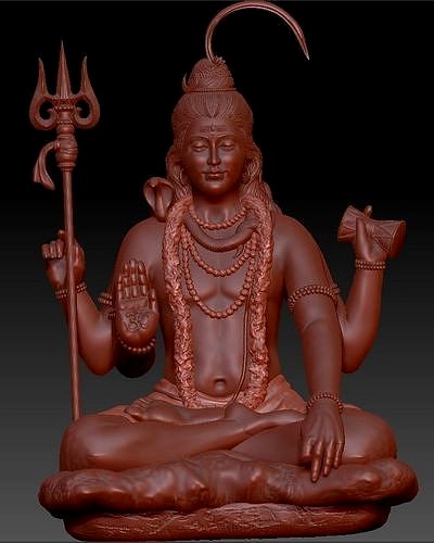 Shiv ji Idol 3D Printable Model | 3D
