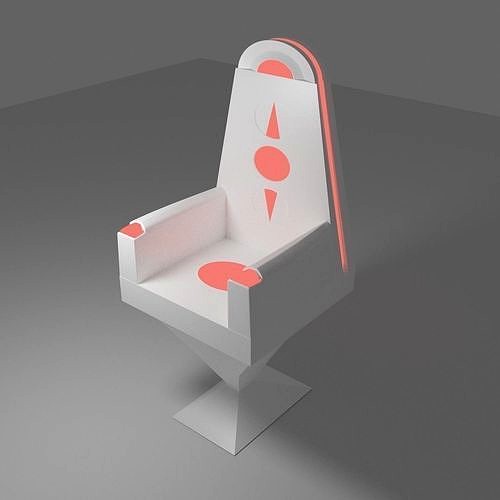 Sci-fi Alien Chair 3d model