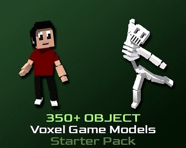 Voxel Game Models - Starter Pack 3d