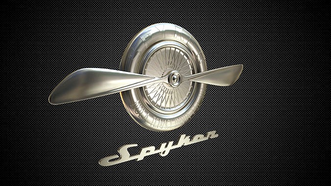 spyker logo 3d model