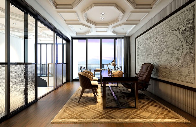 Master Bedroom Interior Design vtc 3d model