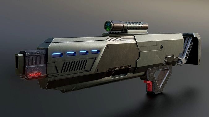 Sci-fi GUN 3d model