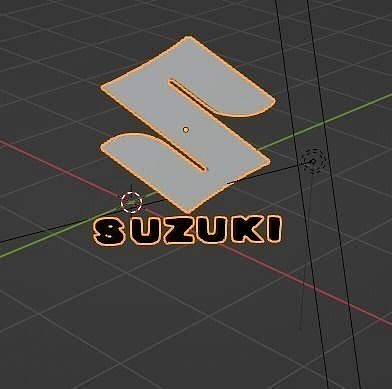 Suzuki 3D Logo model