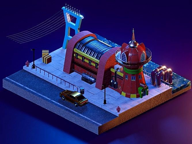 Planet Express - Futurama 3d model