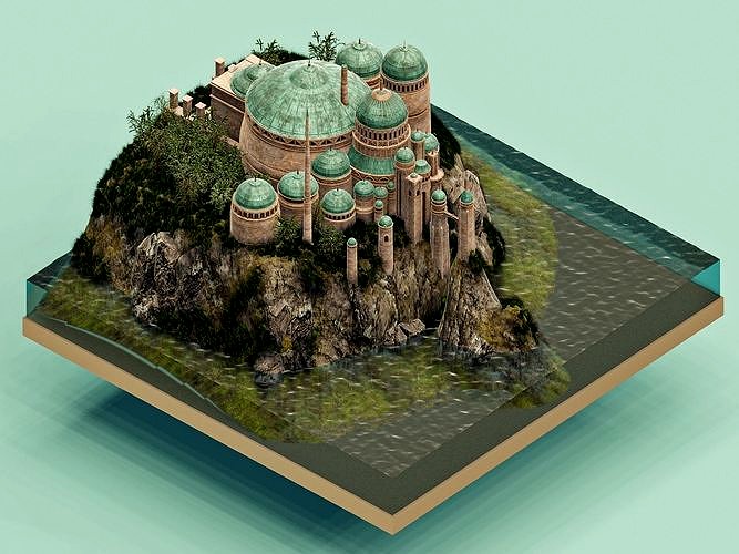 Theed Royal Palace -Naboo - Star Wars 3d model