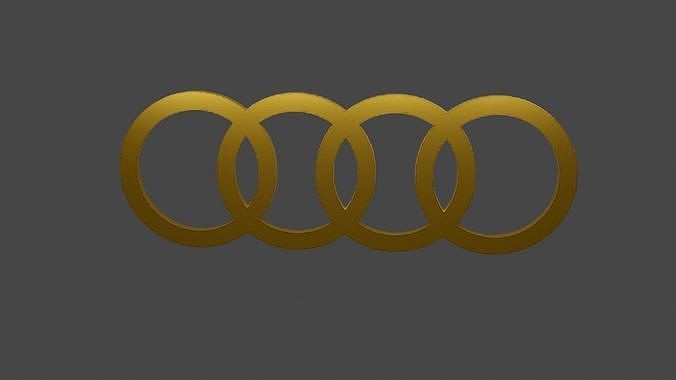 Audi 3D Logo model