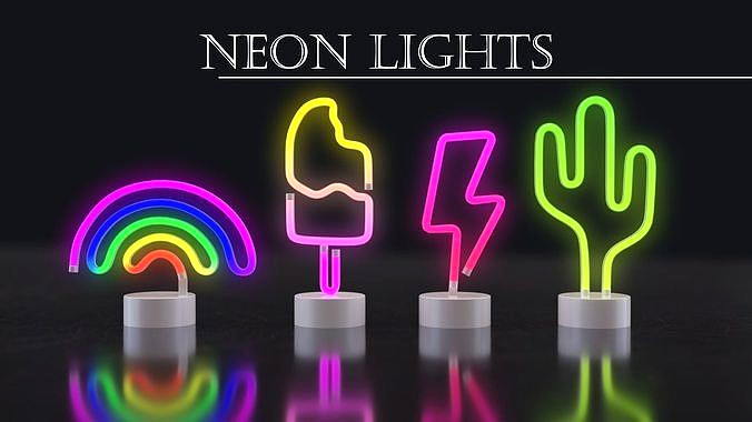 Neon Lights 3d model