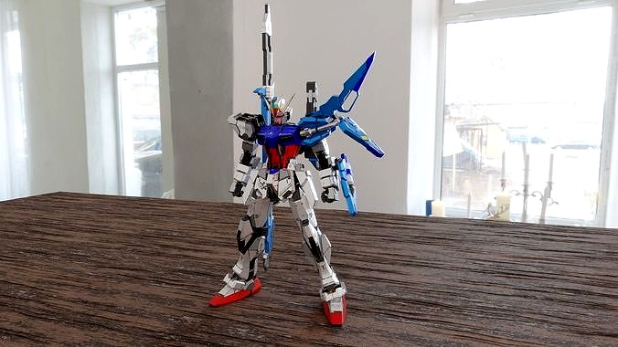 Sword Strike Gundam with Backpack 3d model