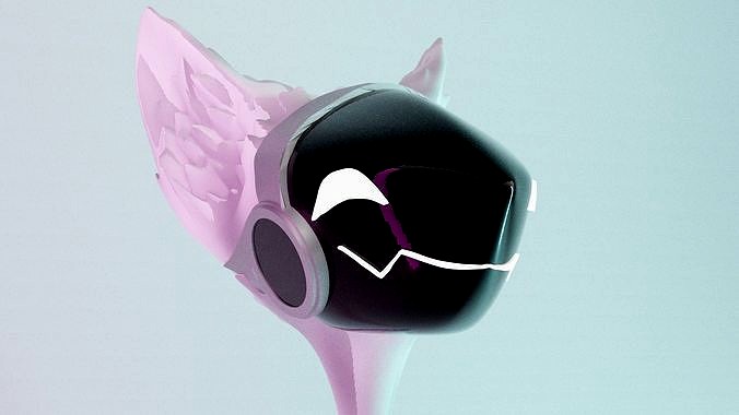 Protogen Head Bust 3d model