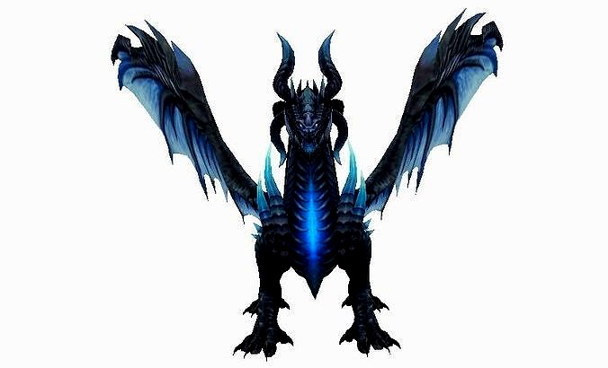 Dark Blue Dragon 3d model