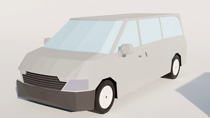 Low Poly Van 3d model