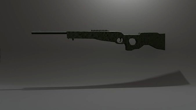 awp sniper gun 3d model