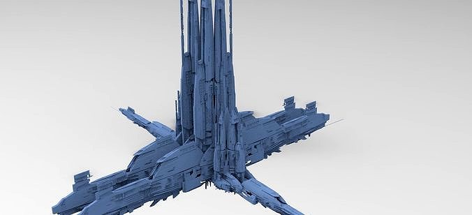 Halo Forerunner Inspired Towers Large 3d model