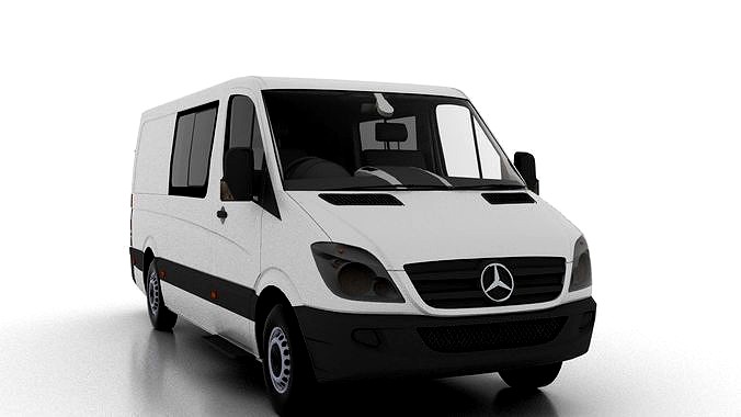 Mercedes Benz Sprinter L2H1 2009 Cargo-Pass UK 3d model